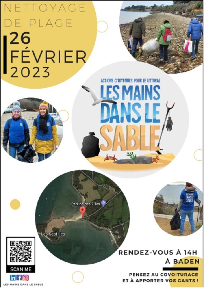 Nettoyage de plage - Les Sept Iles , Baden | J'agis pour la nature